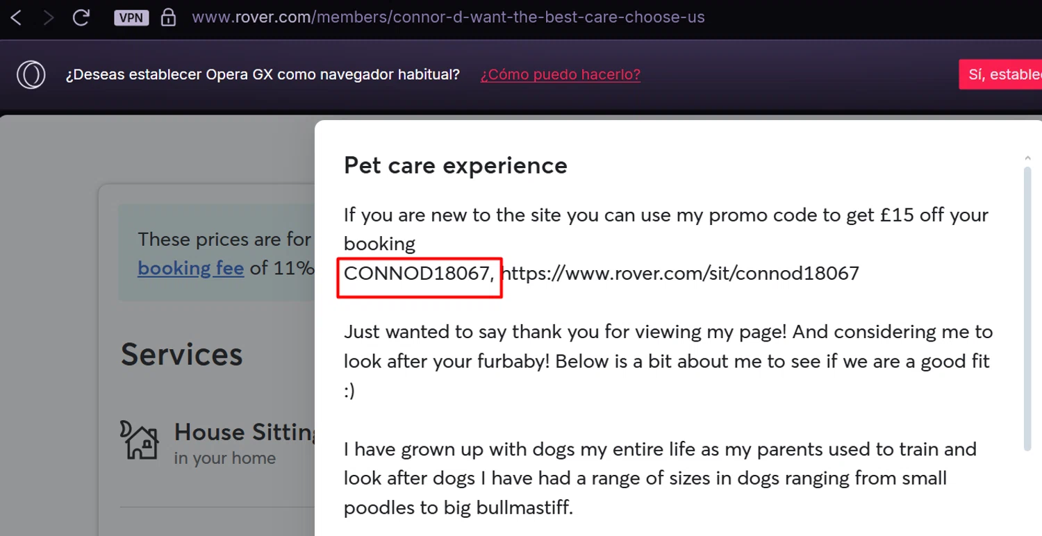 Rover Promo Codes (3 Verified) - $15 Off w/Code Oct 2025