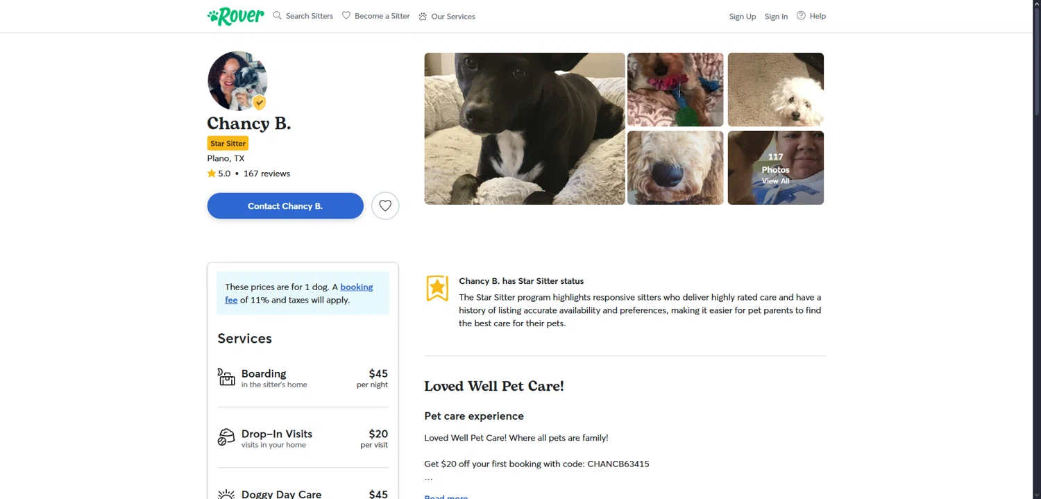 Rover Promo Codes (3 Verified) - $20 Off w/Code Oct 2025