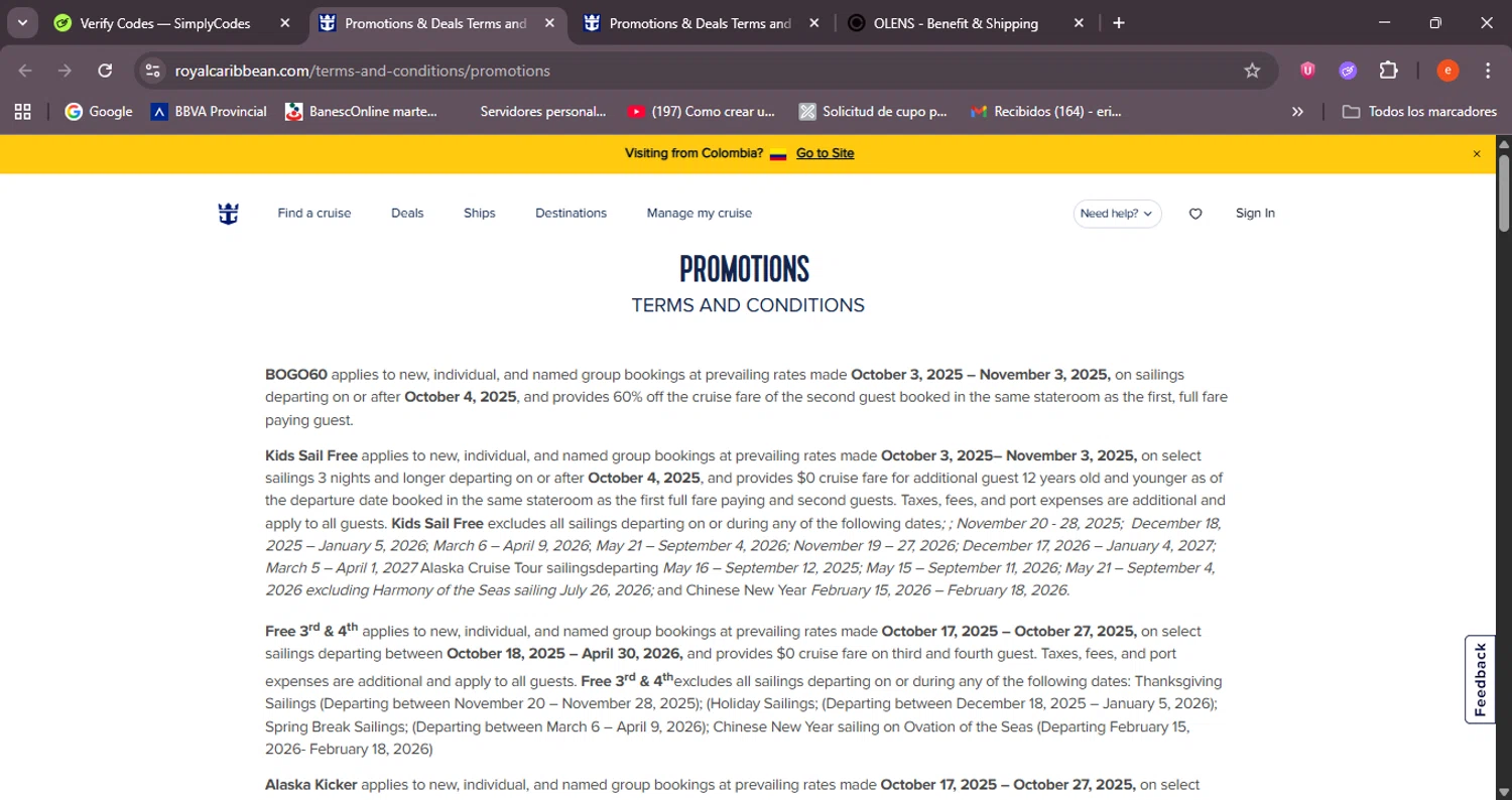 Royal Caribbean Promo Code - 60% Off (Verified) Nov 2025