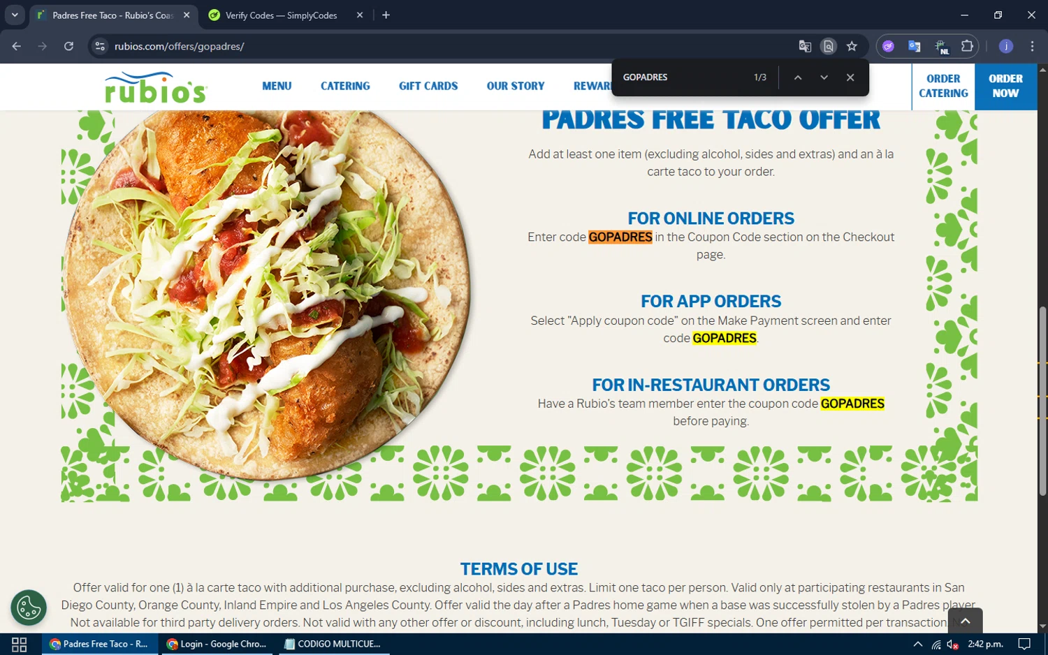 Rubio's Discount Codes - 25% Off (2 Verified) Oct 2025