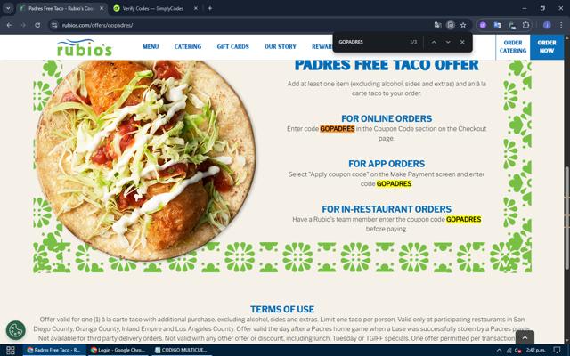 Rubio's Discount Codes - 25% Off (3 Verified) Oct 2025