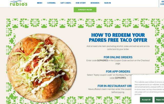 Rubio's Discount Codes - 25% Off (3 Verified) Oct 2025
