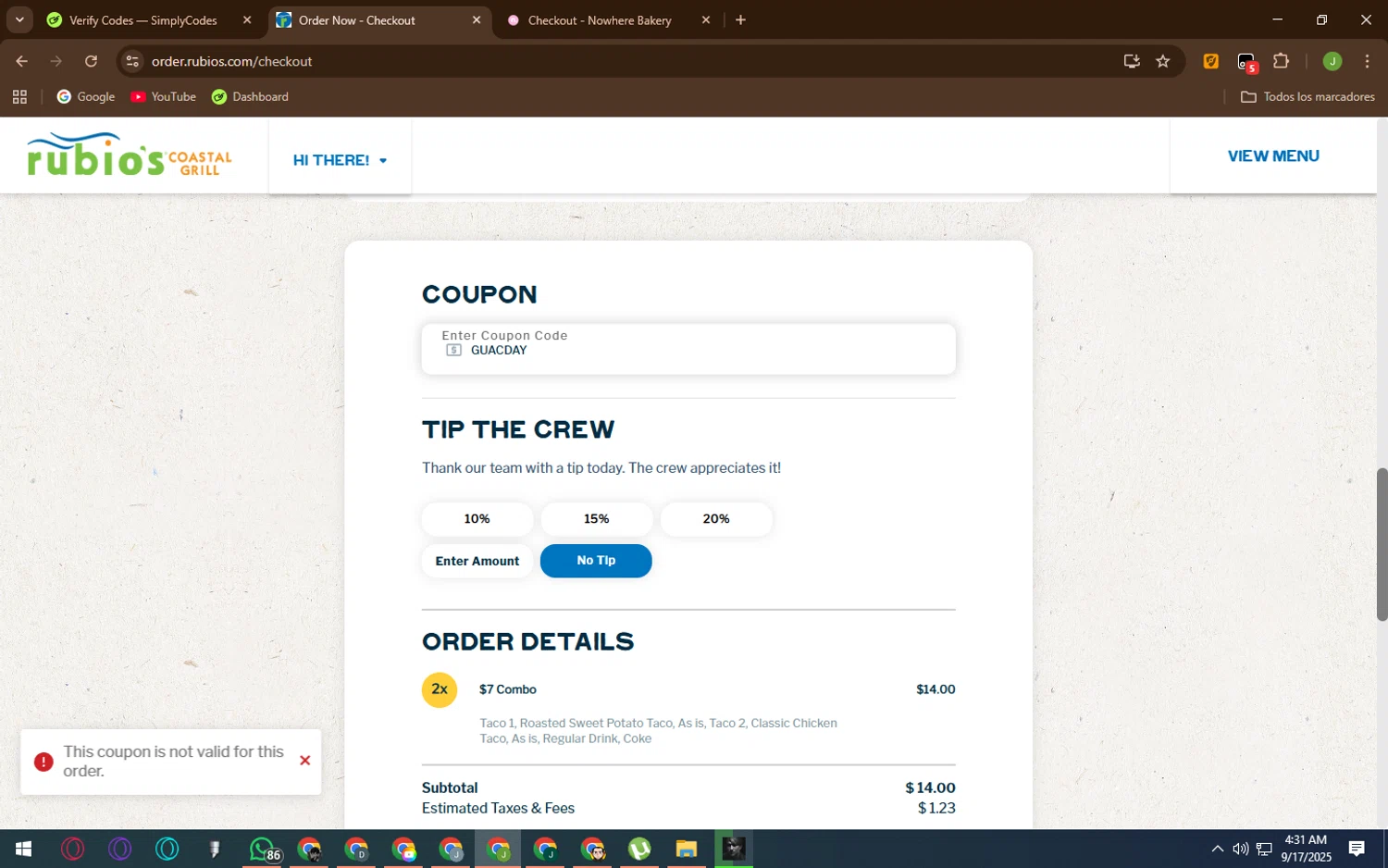 Rubio's Discount Codes - 25% Off (4 Verified) Sep 2025