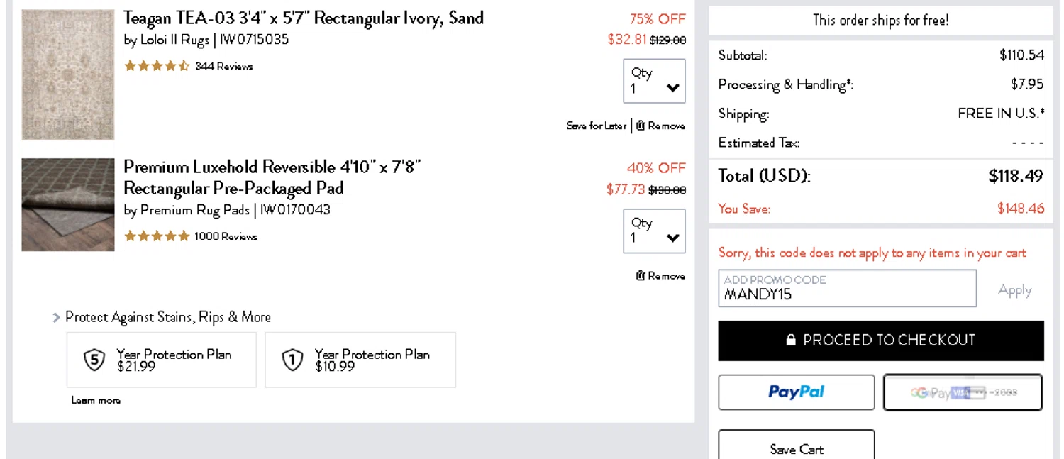 Rugs Direct Promo Codes - 15% Off | September 2024