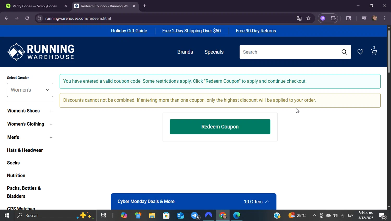 Running Warehouse Promo Code - 20% Off December 2025