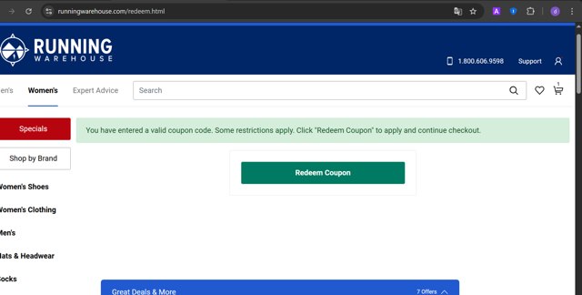 Running Warehouse Promo Code (2 Verified) - 10% Off Apr 2025