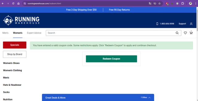 Running Warehouse Coupon Codes (2 Verified) - Mar 2025