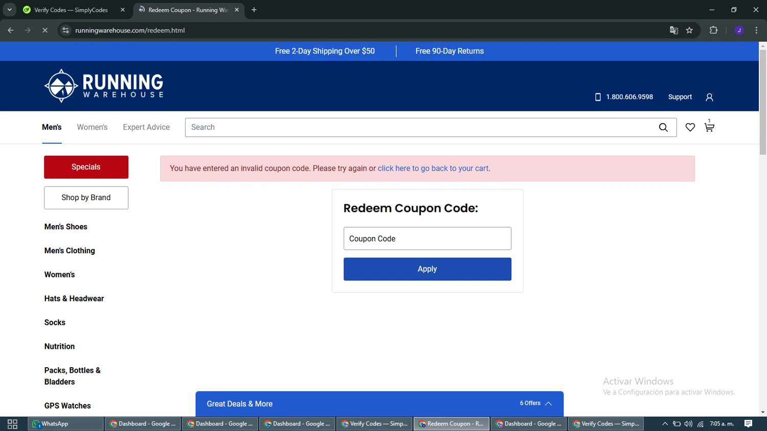 Running Warehouse Coupon Codes - 50% Off | January 2025
