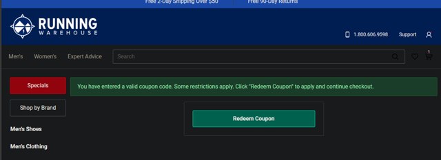 Running Warehouse Promo Code (2 Verified) - 10% Off Apr 2025