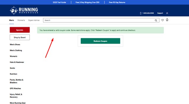 Running Warehouse Promo Code (5 Verified) - 10% Off Jul 2025