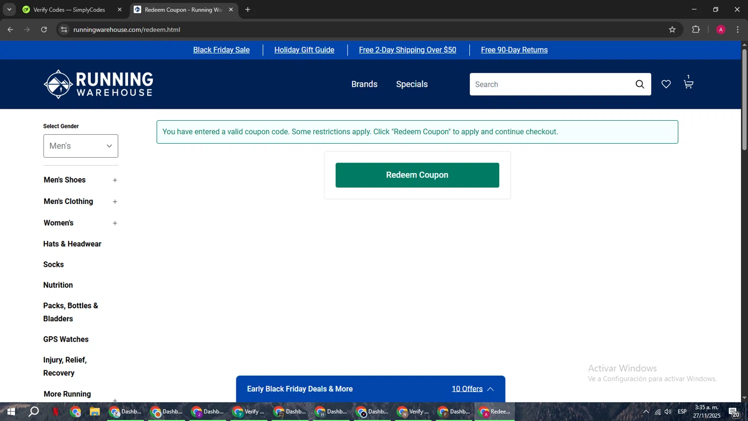 Running Warehouse Promo Code - 20% Off December 2025