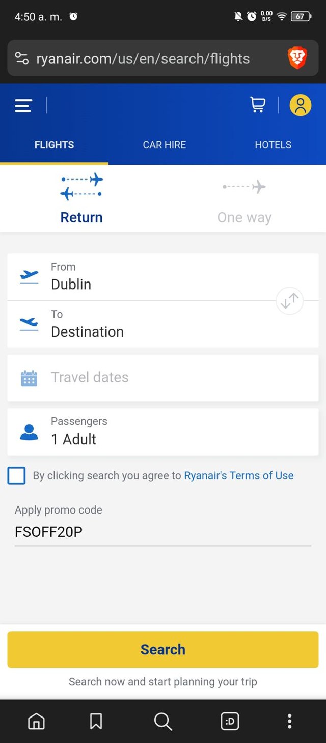 Ryanair Promo Codes (1 Verified) - 20% Off w/Code Apr 2025