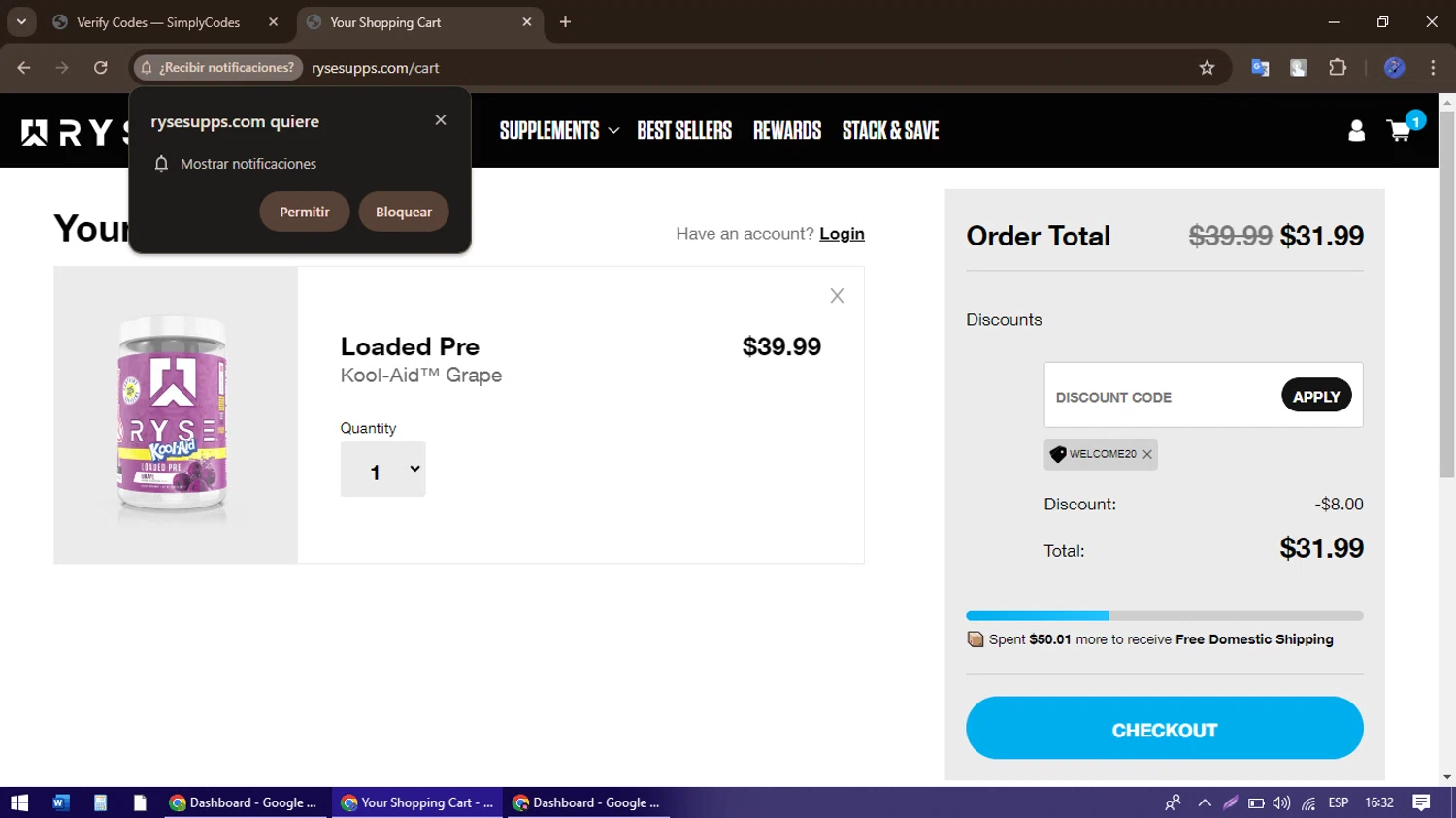 Ryse Supplements Discount Codes - 20% Off | September 2024