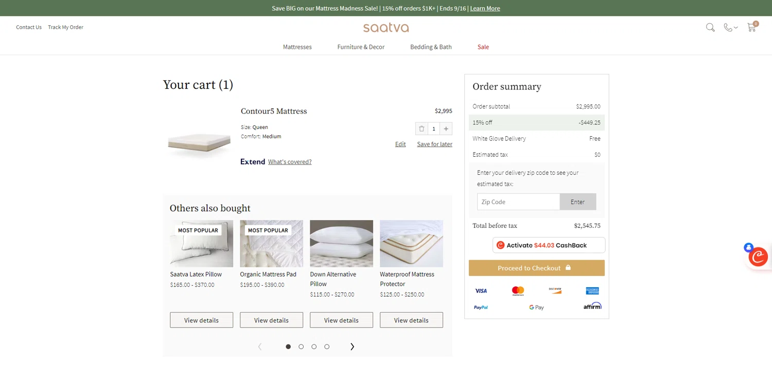 Saatva Coupons - $225 Off | October 2024