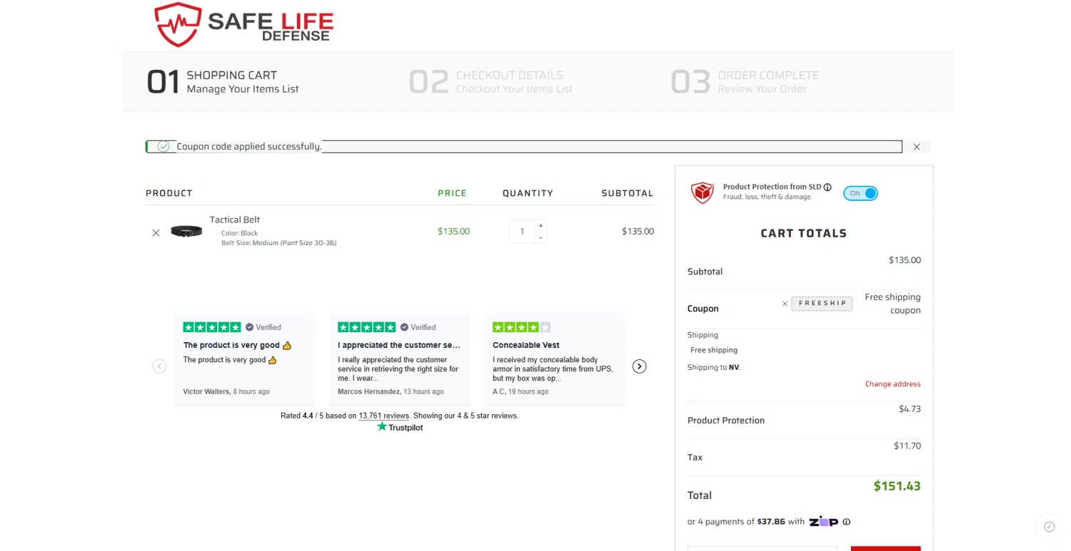 Safe Life Defense Promo Code - $50 Off March 2026
