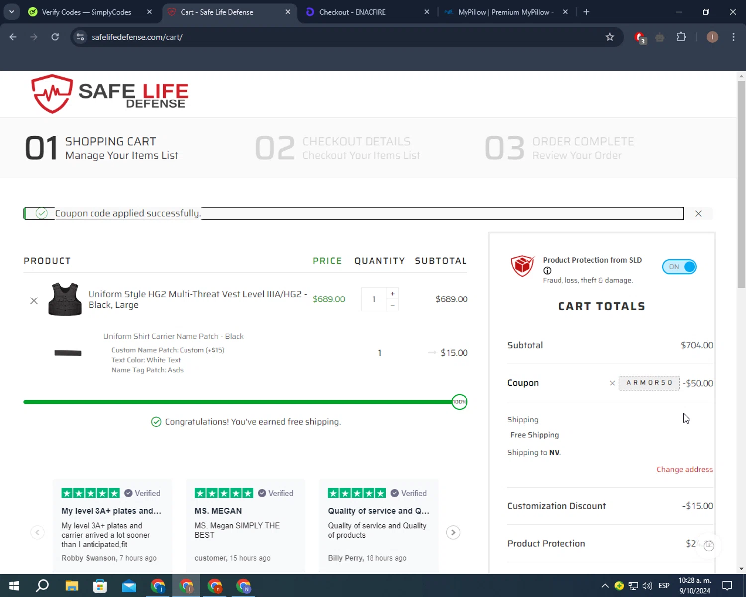 Safe Life Defense Coupons - 10% Off | November 2024