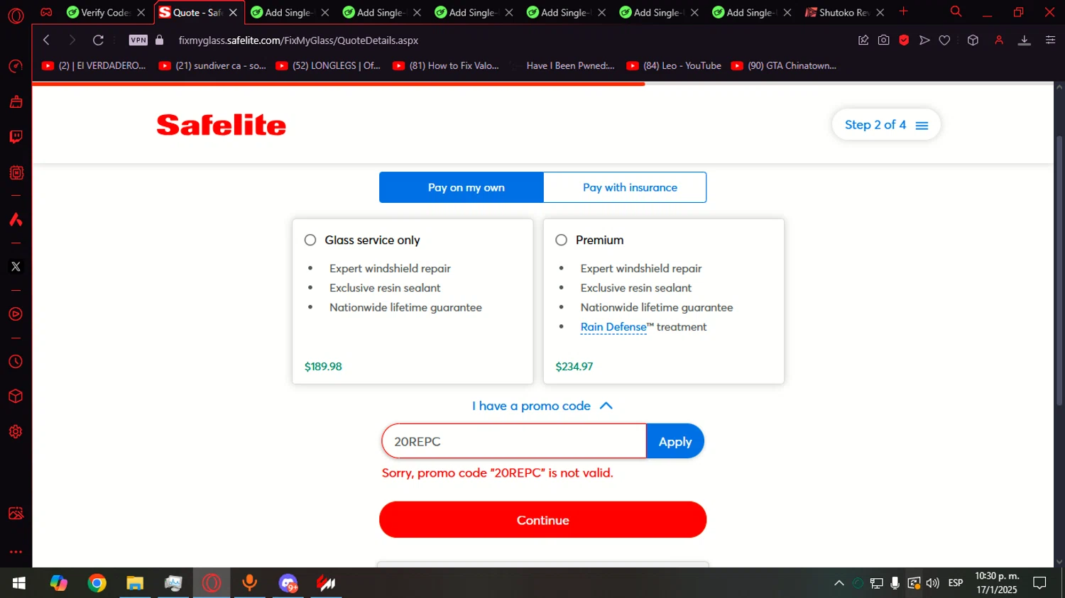 Safelite Promo Codes - $20 Off | January 2025