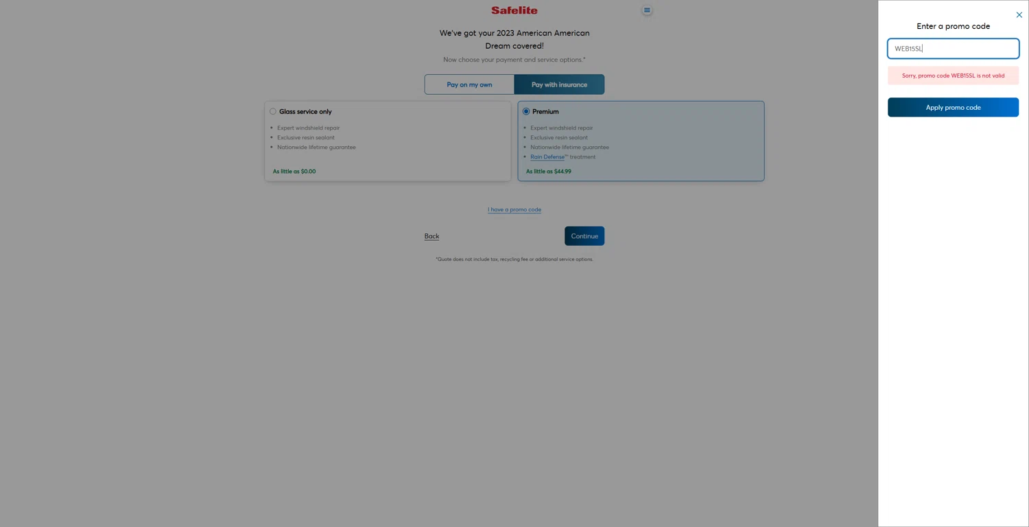 Safelite Promo Codes (10 Verified) - $20 Off w/Code Mar 2025