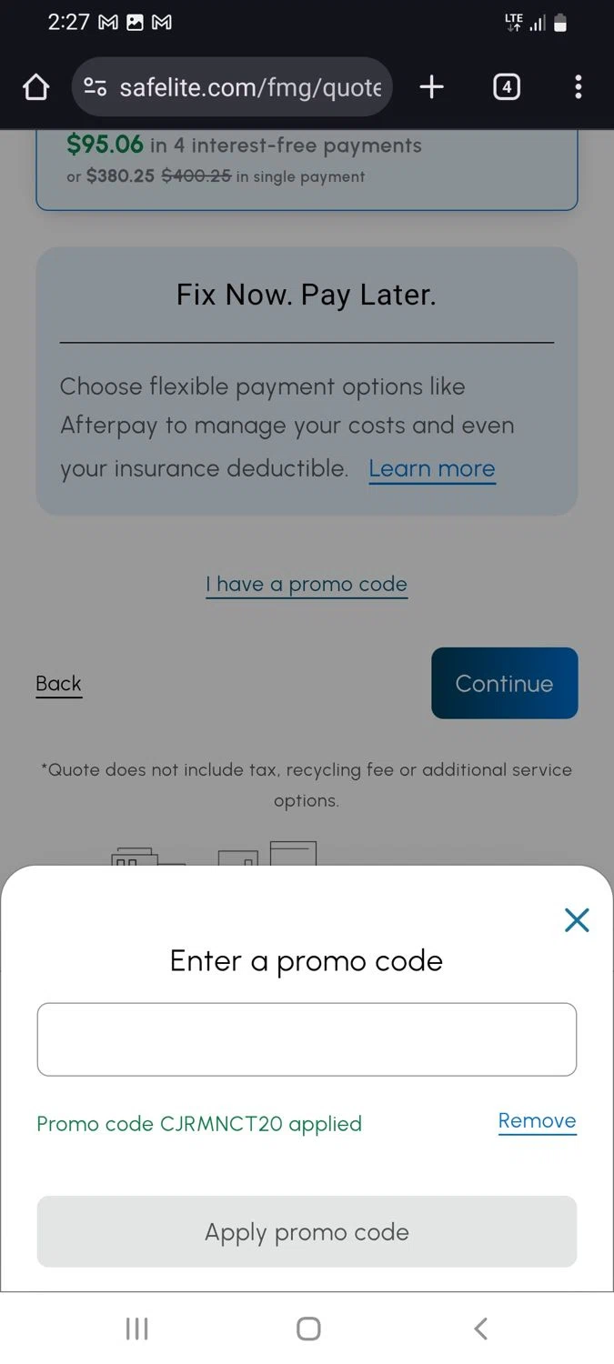 Safelite Promo Codes - $10 Off (4 Verified) Dec 2025