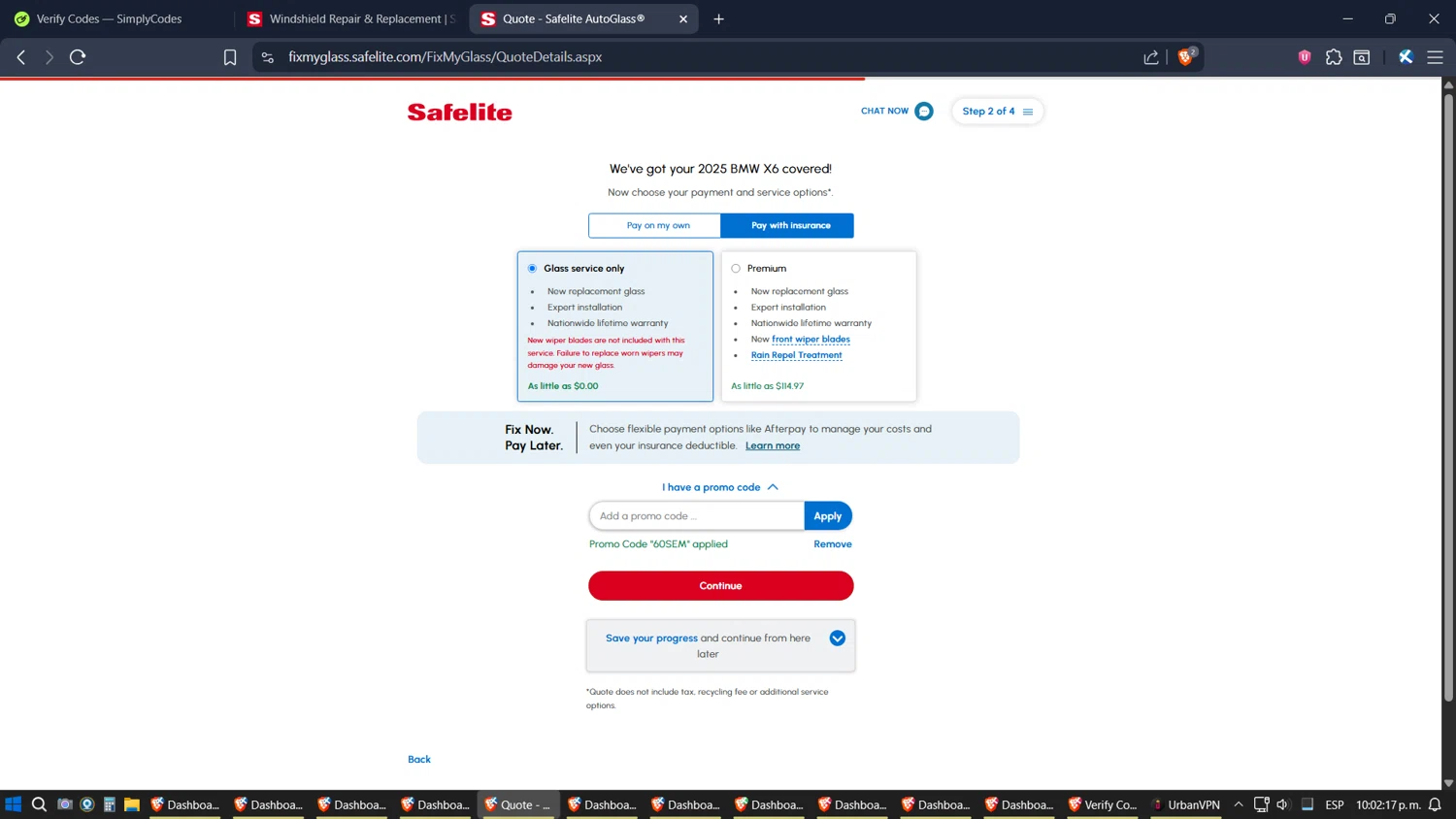 Safelite Promo Codes - $10 Off (5 Verified) Dec 2025