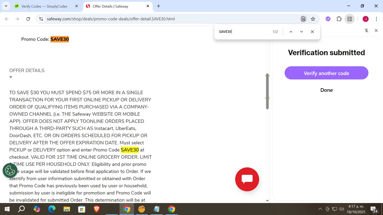 Safeway Promo Codes - $30 Off (3 Verified) Nov 2025
