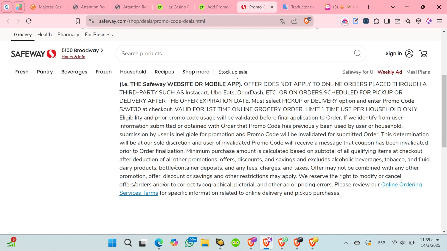 Safeway Promo Codes - $30 Off (1 Verified) Dec 2025