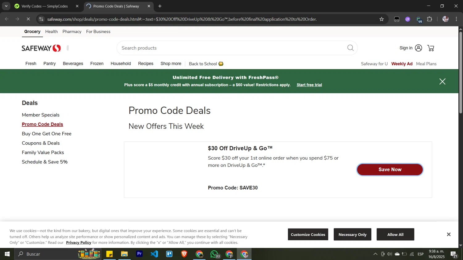 Safeway Discount Codes - $30 Off (2 Verified) Sep 2025