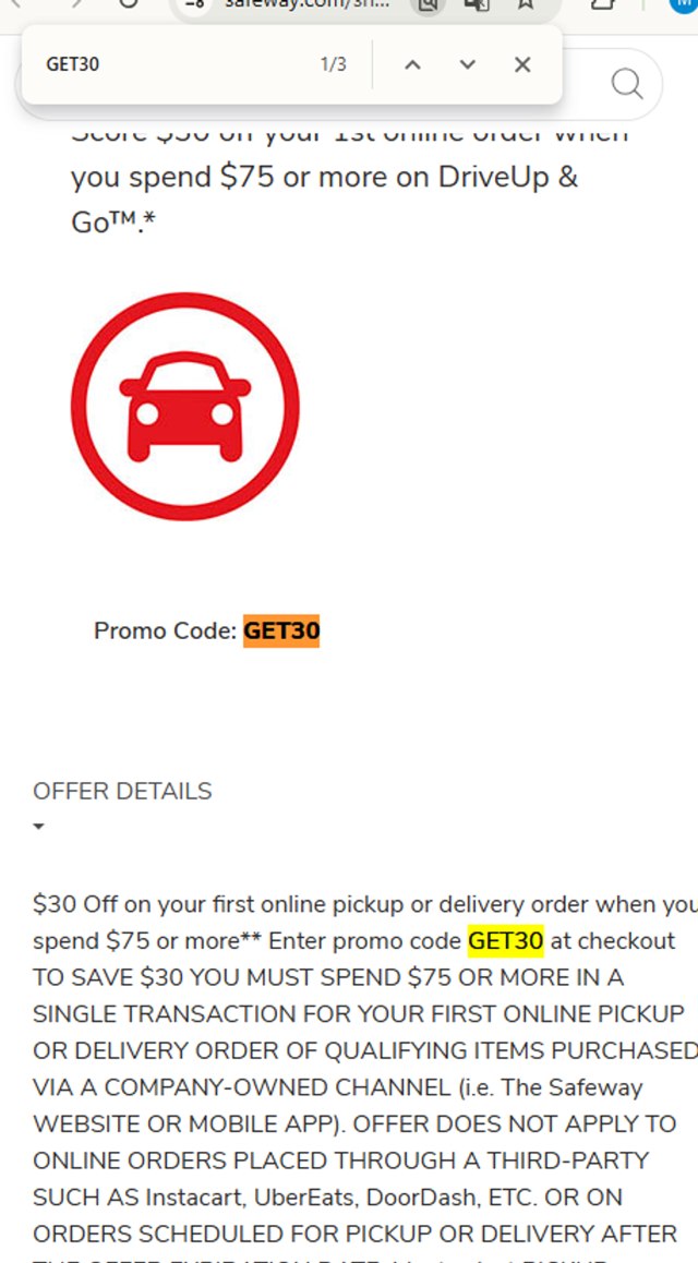 Safeway Discount Codes - $30 Off (3 Verified) Jun 2025