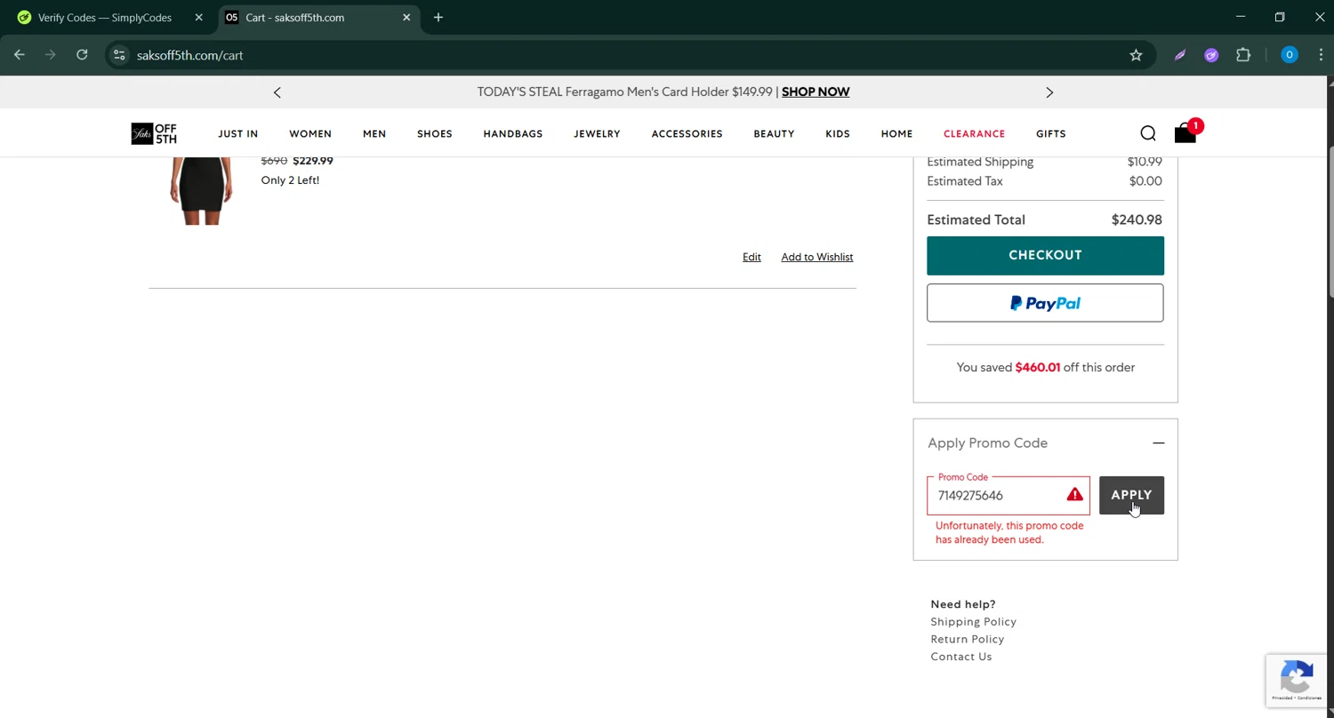 Saks Off 5TH Promo Codes - 10% Off (Verified) Nov 2025