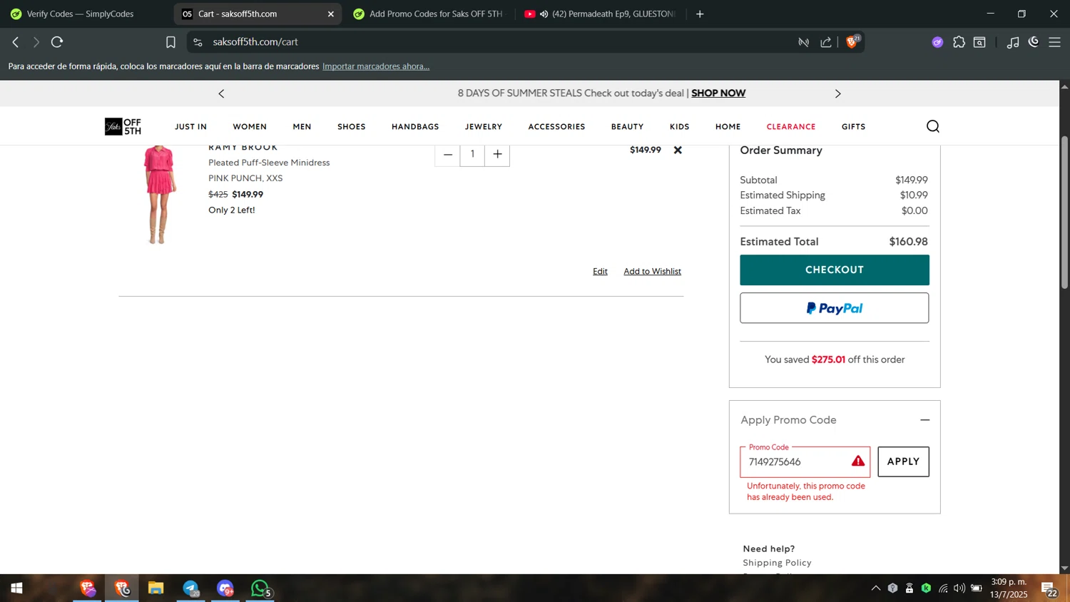 Saks Off 5TH Promo Codes - 10% Off (Verified) Nov 2025