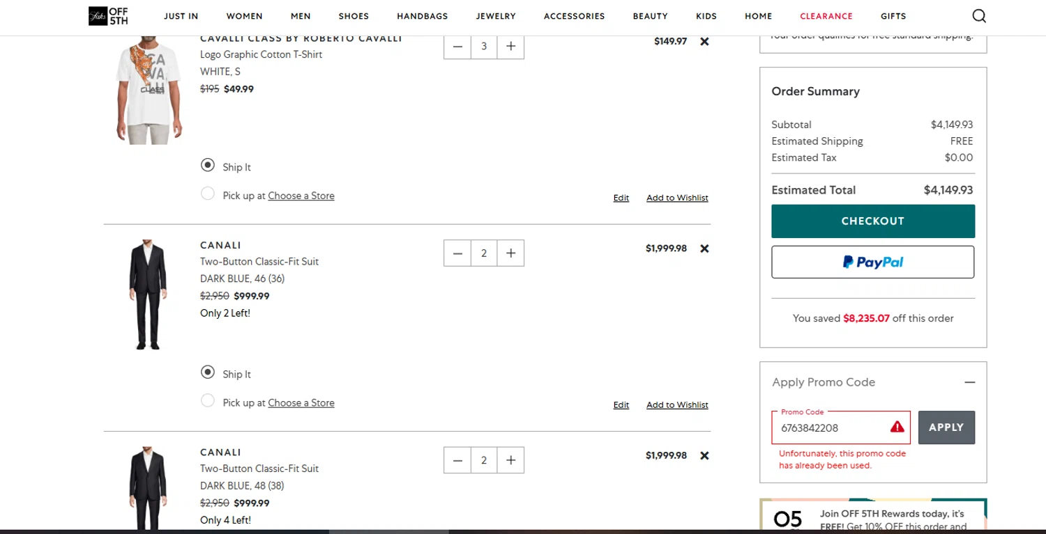 Saks Off 5TH Promo Codes - 10% Off (Verified) Nov 2025