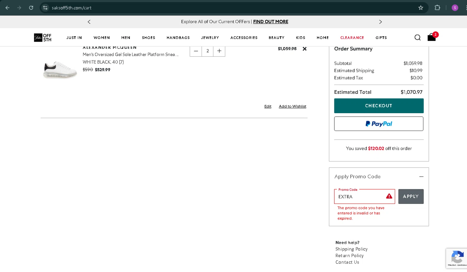 Saks Off 5TH Promo Codes - 20% Off (Verified) Aug 2025