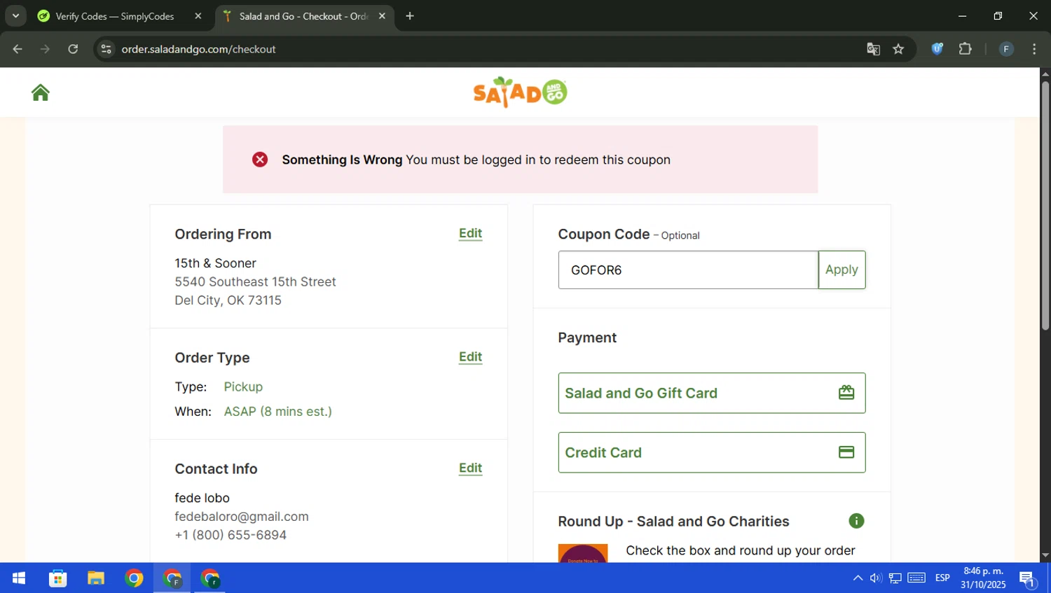 Salad and Go Sitewide Coupons & Discounts Jan 2026