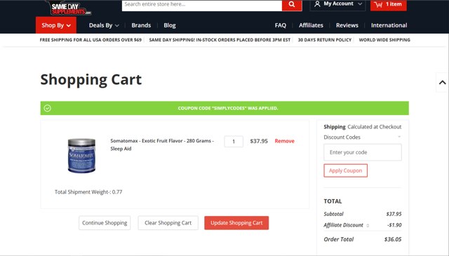 Same Day Supplements Promo Code (9 Verified) - 5% Off May 2025