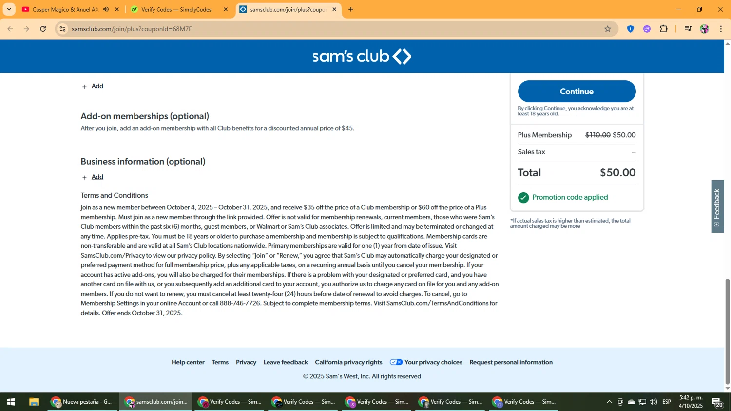Sam's Club Promo Codes - $40 Off (4 Verified) Nov 2025
