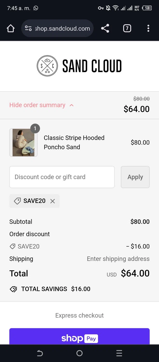 Sandcloud Promo Codes - 40% Off Discount Jun 2026