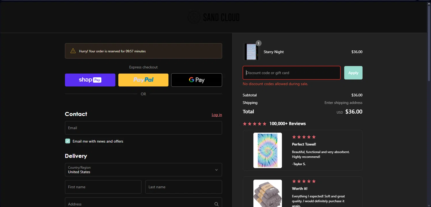 Sandcloud Promo Codes - 40% Off Discount Jun 2026