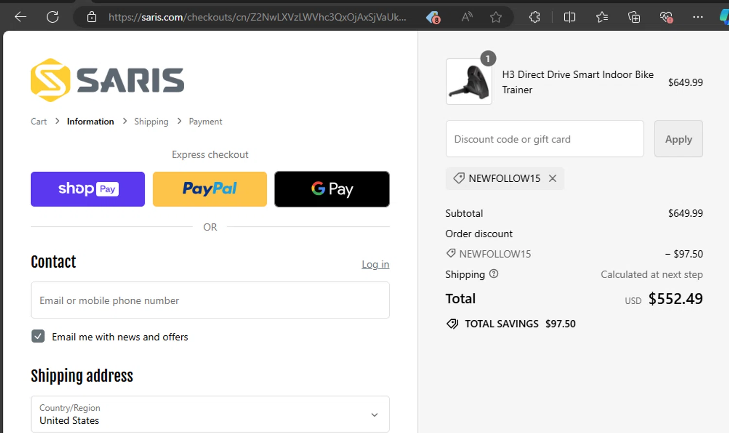 Saris Discount Codes - 15% Off | January 2025