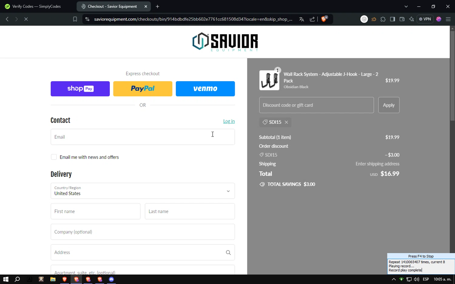 Savior Equipment Discount Codes - 15% Off | December 2024