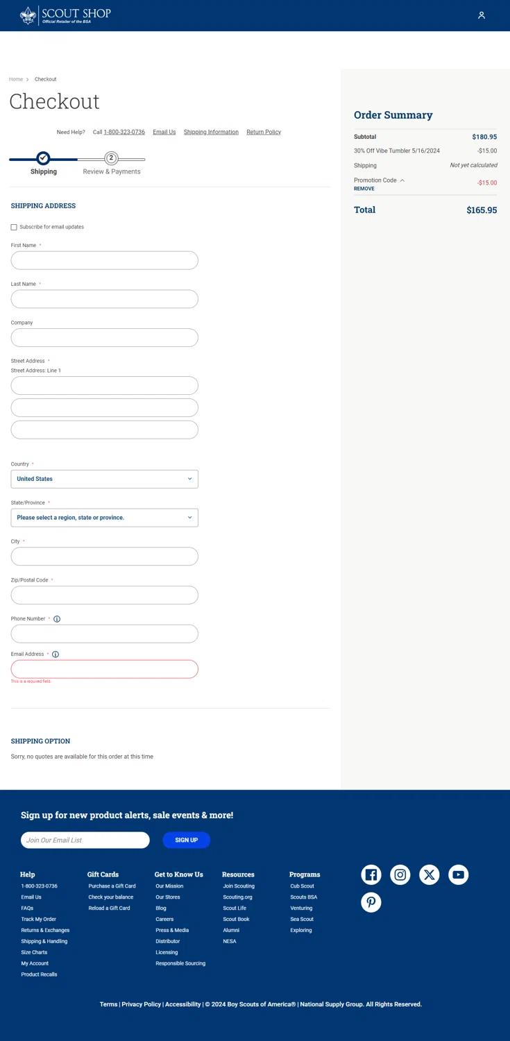 Scout Shop Promo Codes - 30% Off | September 2024