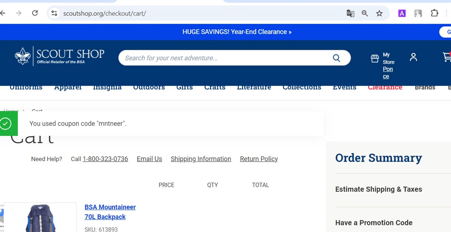 Scout Shop Promo Codes & Cyber Monday 2024 Deals - 15% Off