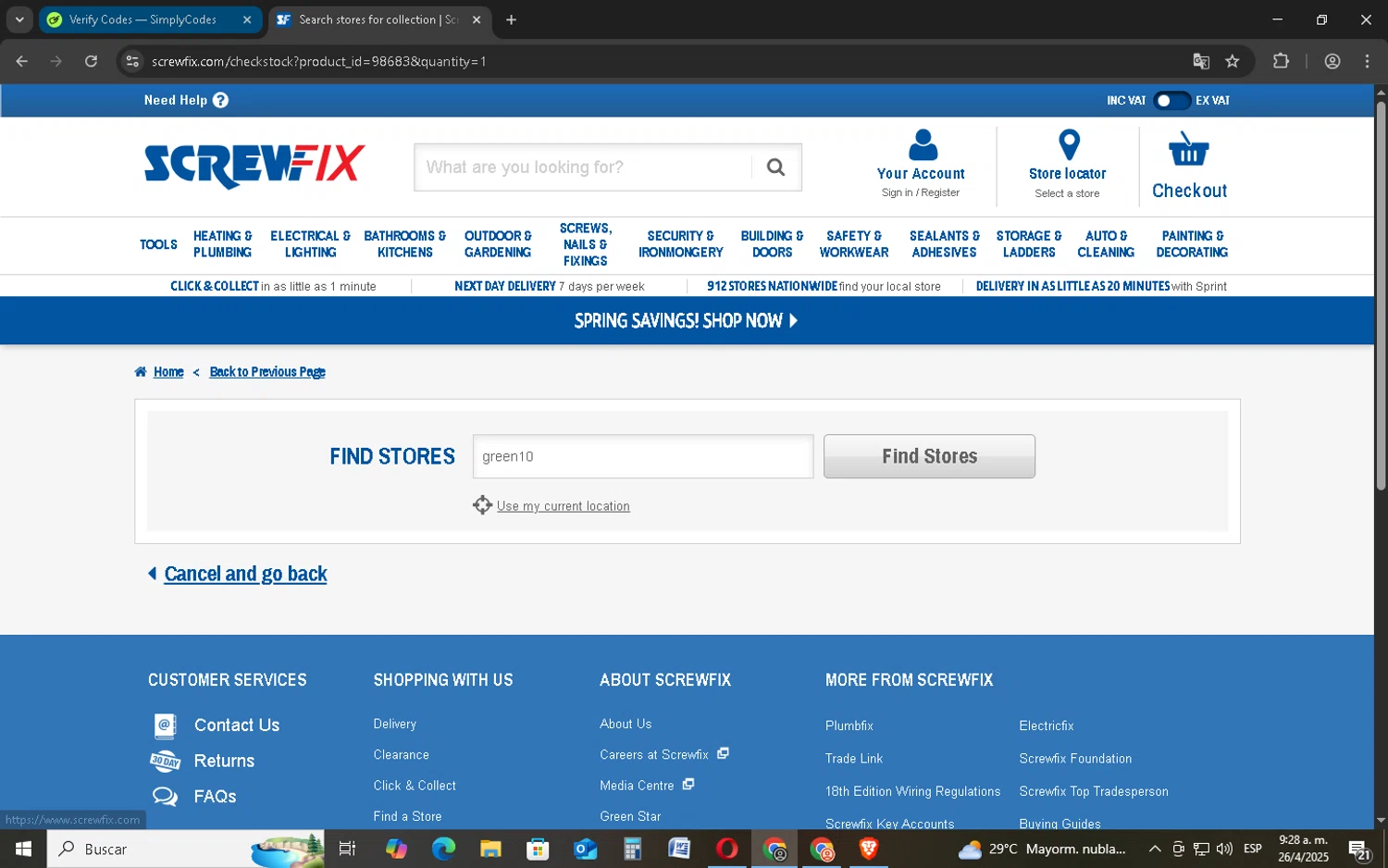 Screwfix Promo Codes - 20% Off Coupons Oct 2025