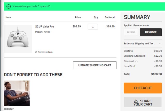 Scuf Gaming Discount Codes (9 Verified) - 5% Off Apr 2025