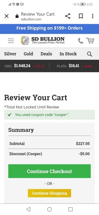 SD Bullion Promo Codes - 30% Off Coupons Aug 2025