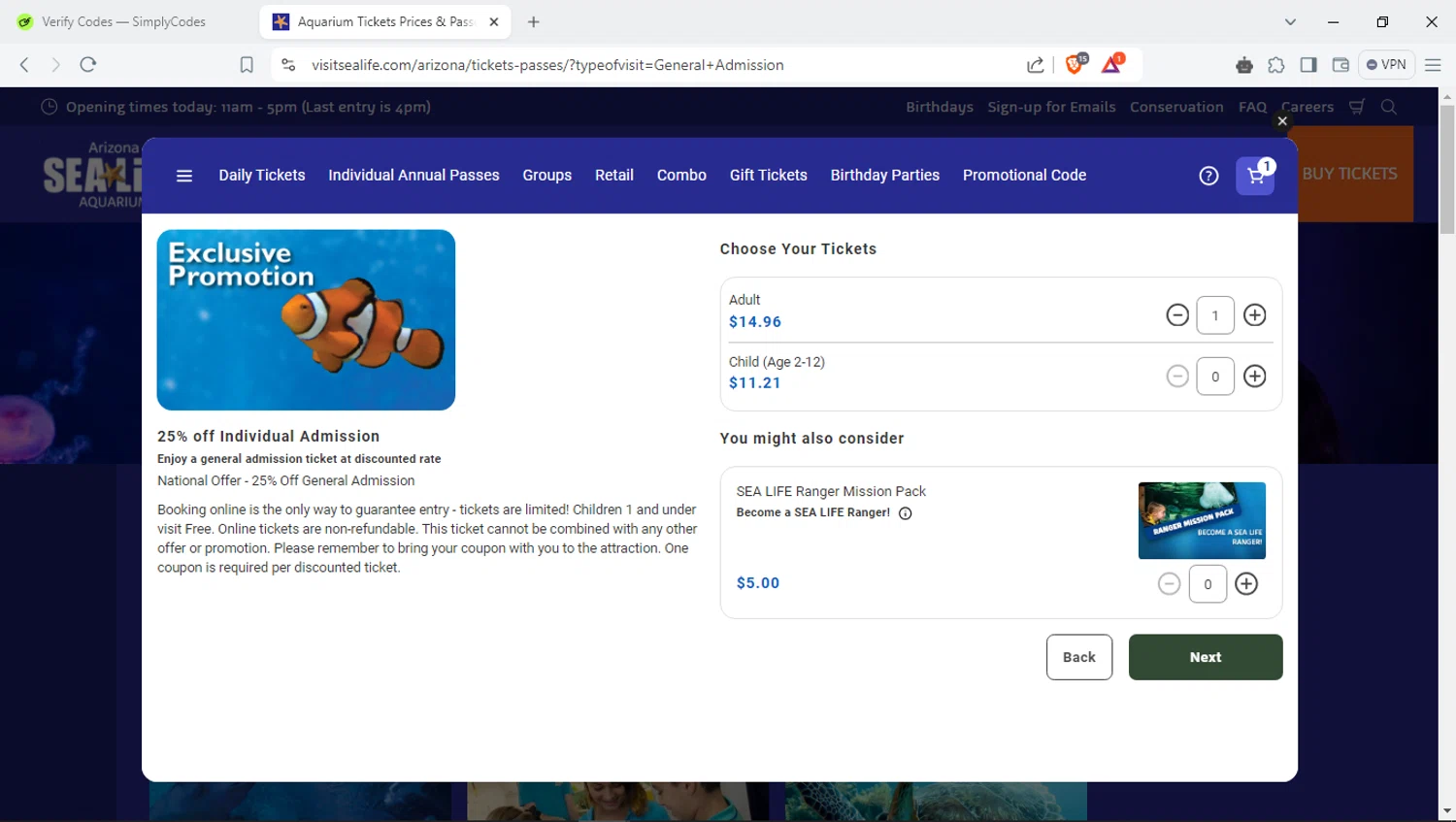 Sea Life Promo Codes - 50% Off | November 2024