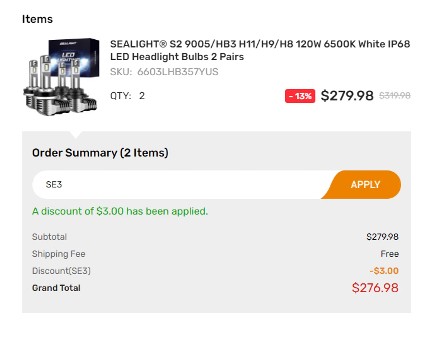 SEALIGHT Coupon Codes - 10% Off | October 2024