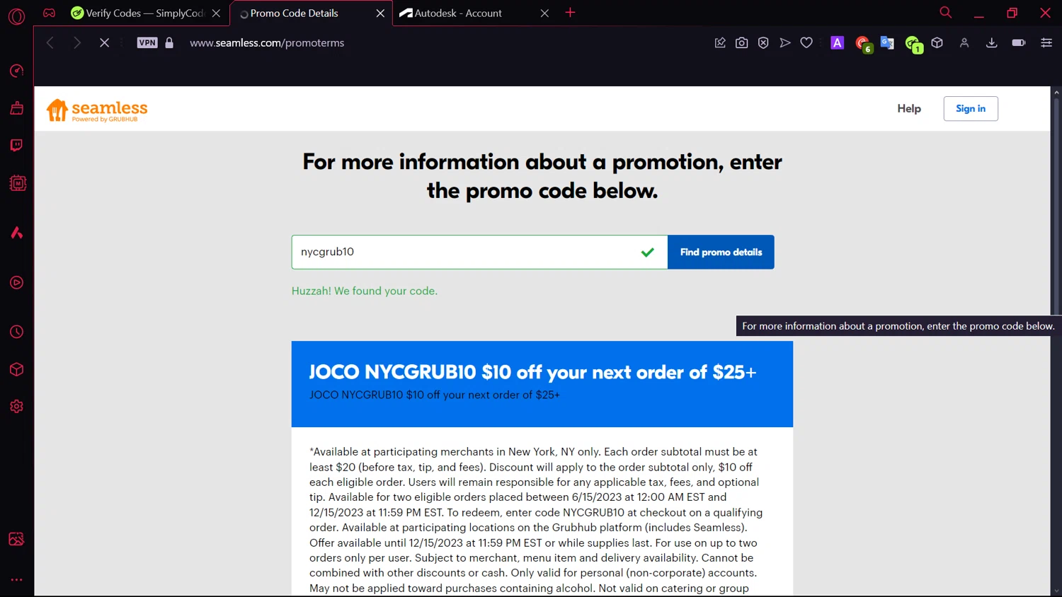 Seamless Promo Codes - $5 Off | January 2025