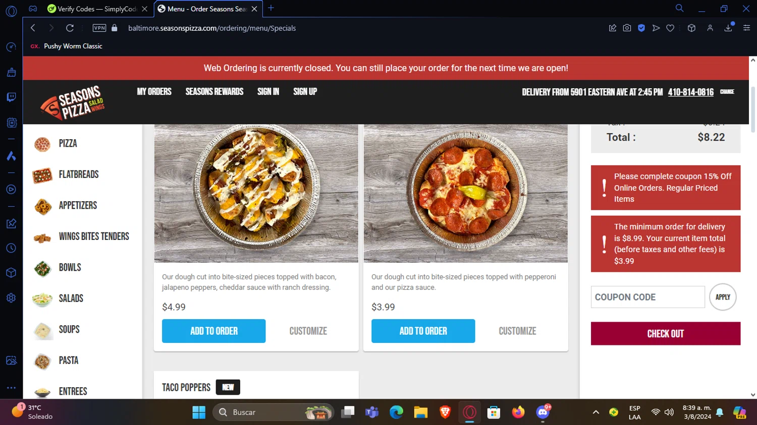 Seasons Pizza Coupon Codes - 50% Off | January 2025