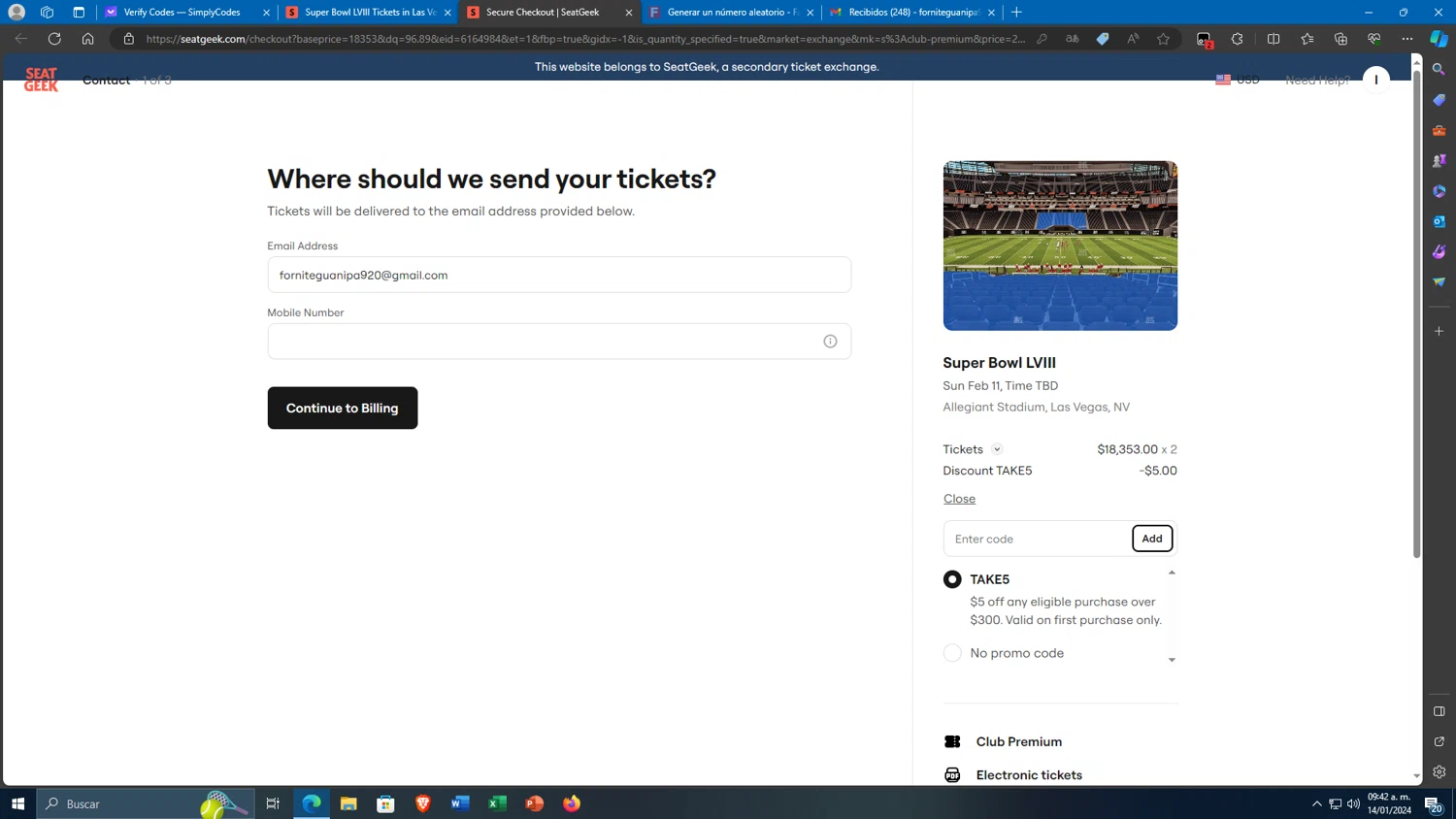 SeatGeek Promo Codes - $5 Off | November 2024