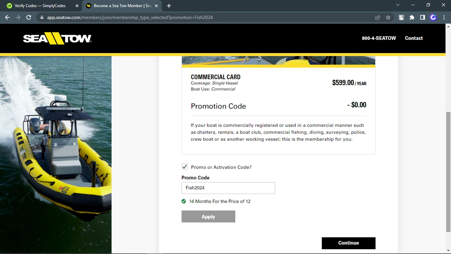 Sea Tow Promo Codes - 10% Off | October 2024